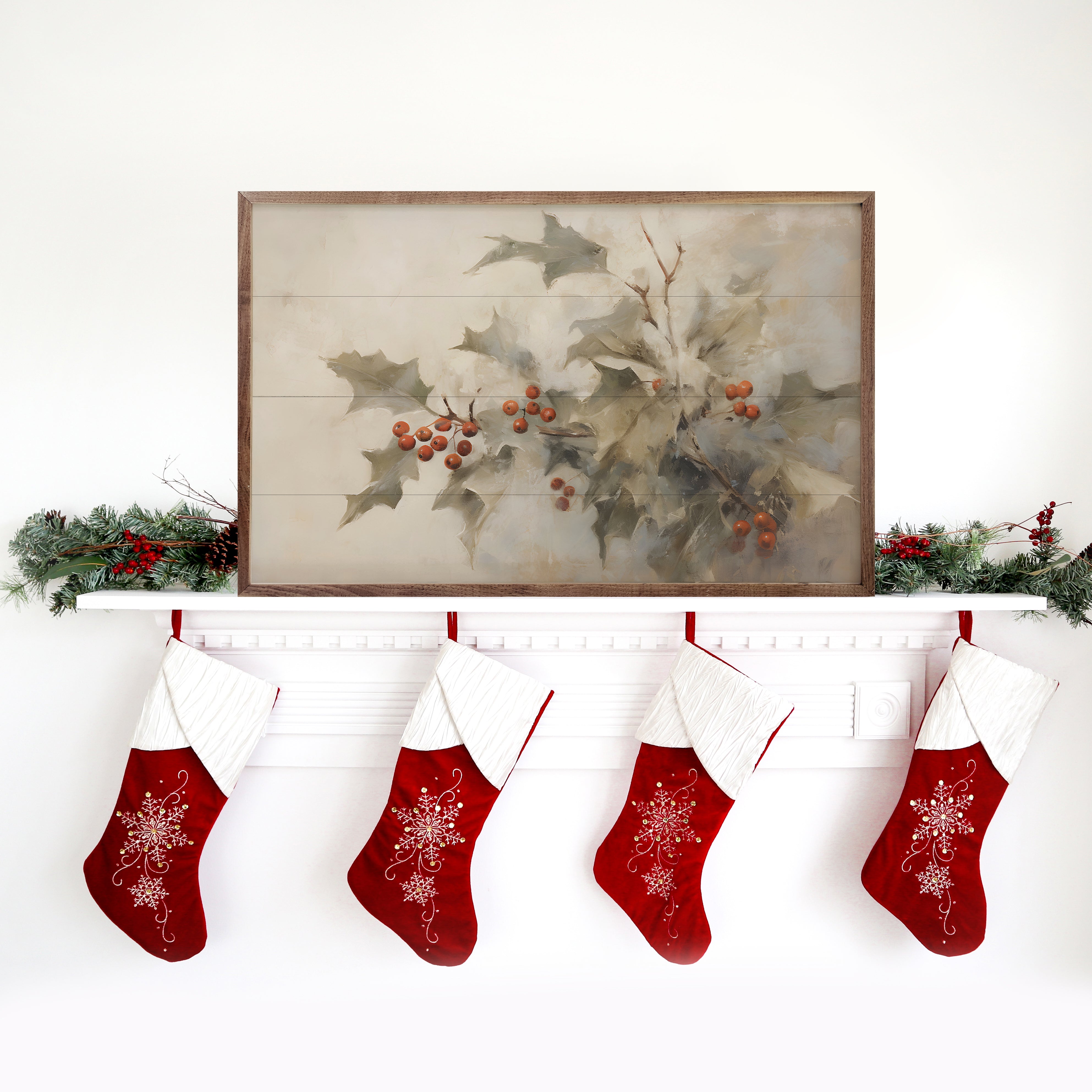 Holly With Berries II By Petals Prints Designs – Shimlee