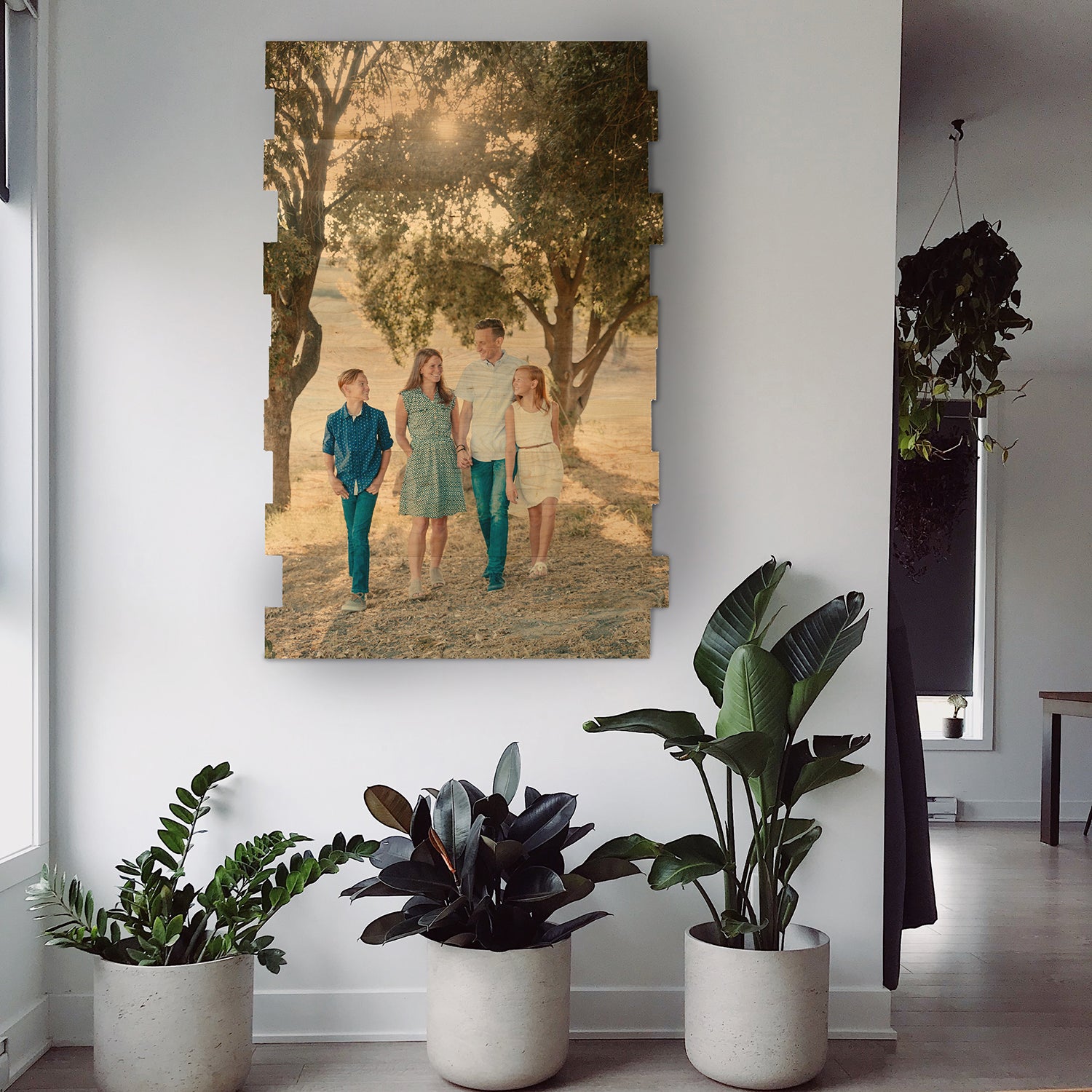 Portrait | Staggered Wood Print | Upload Your Photo on Real Wood – Shimlee